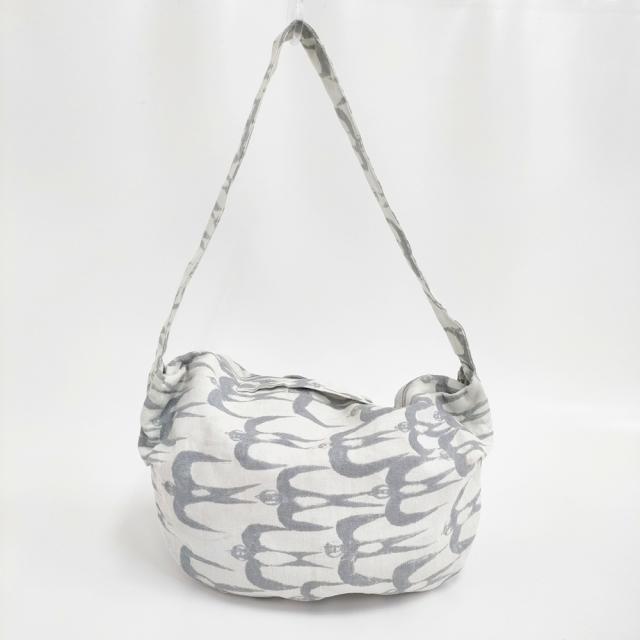 mina perhonen hello swallow small 定価20900円 aas9298 mint ショルダーバッグ グレー レディース ミナペルホネン【中古】5-0829G♪