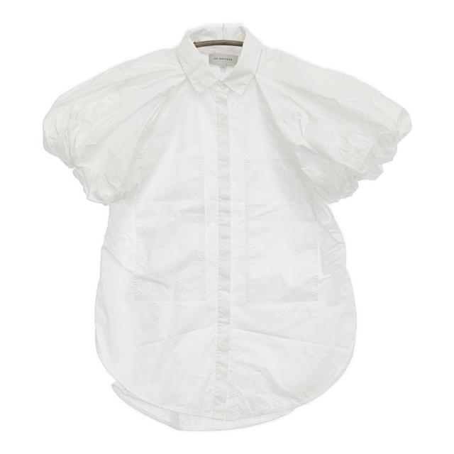 LEE MATHEWS パフスリーブシャツ サイズ1 北川景子着用 チュニック ブラウス シャツ 20SS ホワイト レディース リーマシュー【中古】5-0815S♪