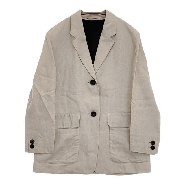 MARGARET HOWELL COMPACT LINEN 578-5120004 定価79200円 テーラードジャケット 25SS ベージュ レディース マーガレットハウエル【中古】5-0815M♪