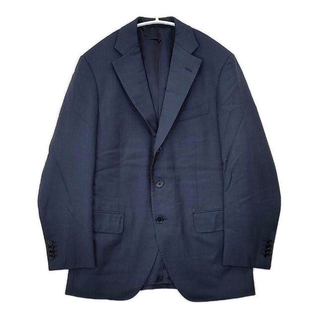 TOMORROWLAND 3Bジャケット Tollegno トレーニョ ベスト付き テーラードジャケット ネイビー メンズ トゥモローランド【中古】5-1120T∞