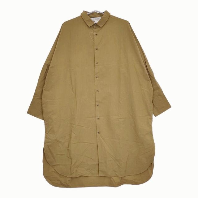 veritecoeur ST-106 ロングシャツ 定価24200円 ワンピース ベージュ レディース ヴェリテクール【中古】5-0511M♪