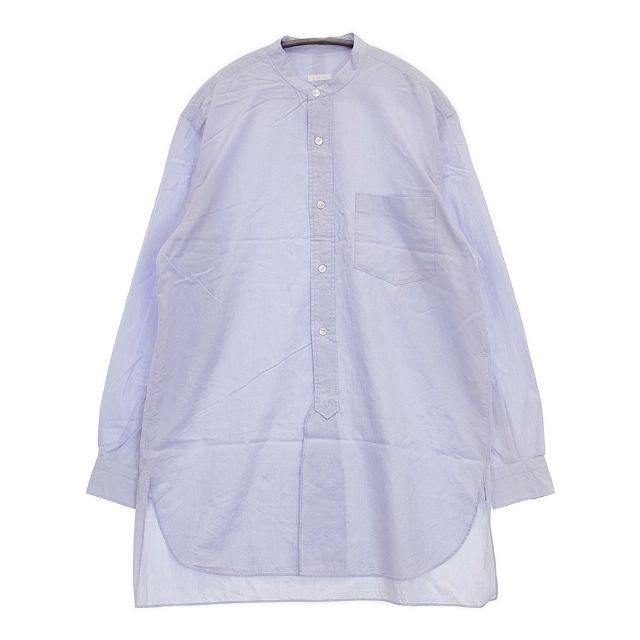 COMOLI バンドカラーシャツ X01-02002 定価28600円 サイズ1 長袖シャツ ブルー メンズ コモリ【中古】5-0830M∞