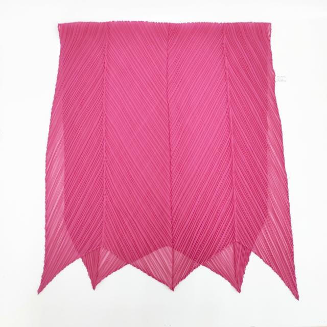 PLEATS PLEASE ISSEY MIYAKE イッセイミヤケ PP04-AD201 ストール ピンク レディース プリーツプリーズ【中古】5-0809G◎