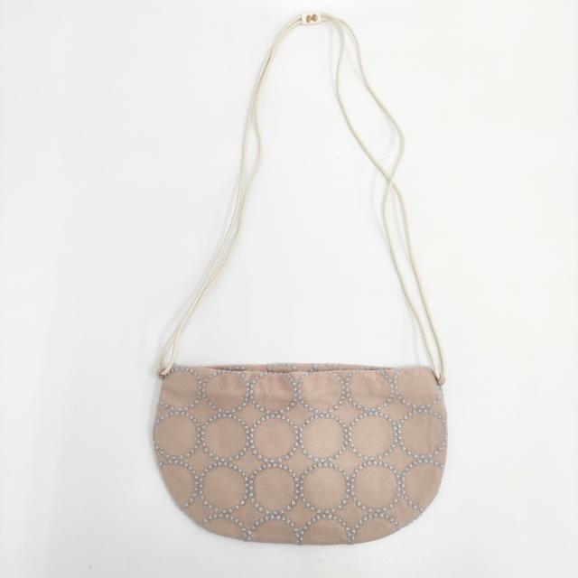 mina perhonen tambourine クッペバッグ coupe bag 定価15000円 ショルダーバッグ ピンク ベージュ レディース ミナペルホネン【中古】5-0809G◎