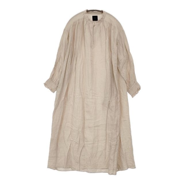 オオカミとフクロウ フクロウとまひるの月のリリーワルツ portom23024 リネン ワンピース ベージュ レディース オオカミとフクロウ【中古】5-0824M∞