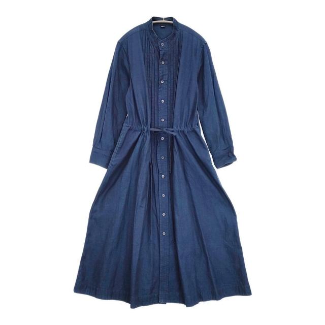 45R/45rpm オックスフォードのタックシャツドレス 定価51700円 インディゴ ワンピース ネイビー レディース フォーティーファイブアールピーエム【中古】5-1031M♪