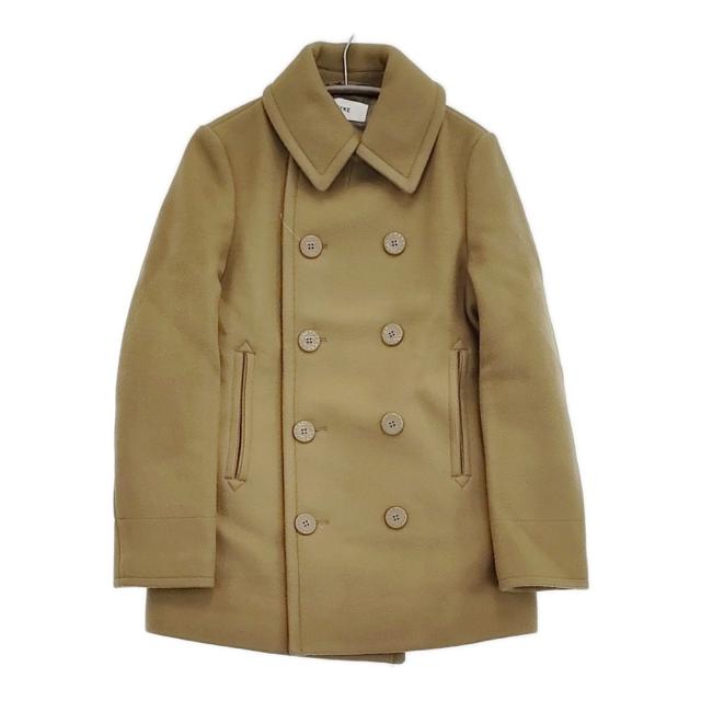 HYKE メルトンウール Pコート サイズ1 182-17157 ピーコート カーキ レディース ハイク【中古】5-1103T♪