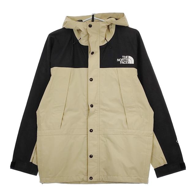 THE NORTH FACE Mountain Light Jacket ゴアテックス NP11834 M マウンテンパーカー ベージュ ブラック メンズ ザノースフェイス【中古】5-0408M♪