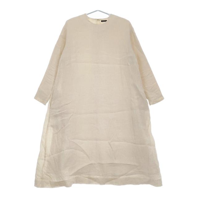 R&D.M.Co- リネン クルーネック ワンピース ベージュ レディース オールドマンズテーラー【中古】5-0408M♪