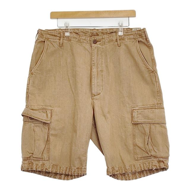 or Slow サイズXL カーゴ ショートパンツ ハーフパンツ ショーツ ベージュ メンズ オアスロウ【中古】5-0806S♪