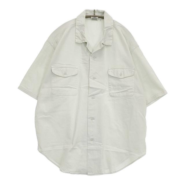 or Slow オープンカラーシャツ サイズ4 半袖シャツ ライトグリーン メンズ オアスロウ【中古】5-0806S♪