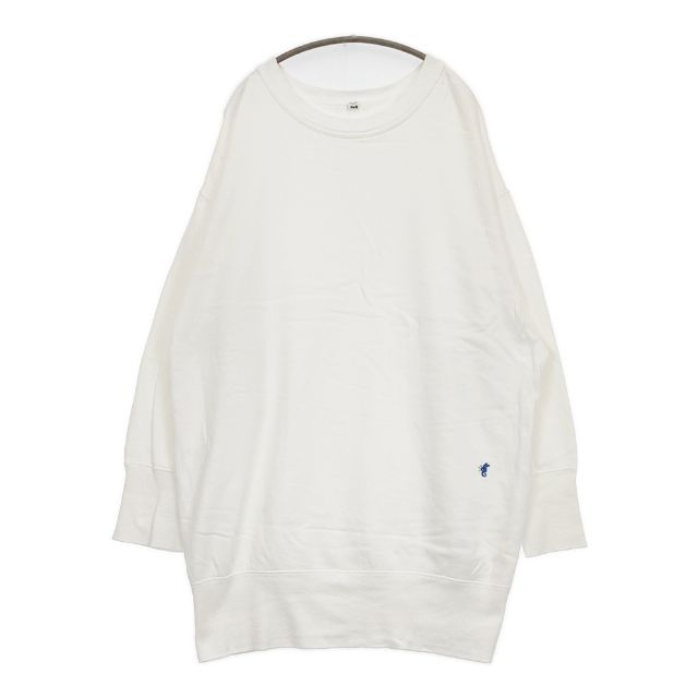 45R/45rpm 裏毛の908スウェット 9.8サイズ 定価34100円 ビッグサイズ スウェット ホワイト レディース フォーティーファイブアールピーエム【中古】5-0806T∞