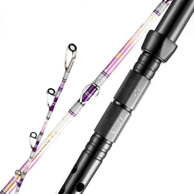 総糸巻 バトルシップス 300-50号 マダイ 真鯛 スペシャル 無垢 グラス ロード 船竿 Battleships 釣竿 海水  シャイニーパープル