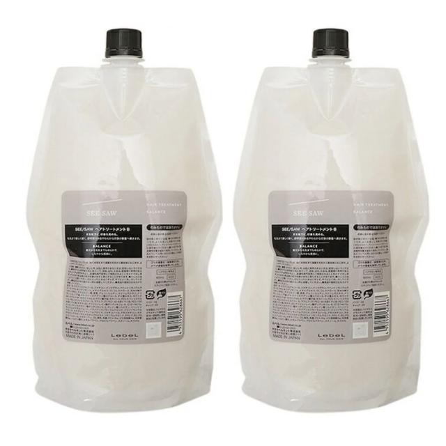 ルベル シーソー ヘア&スキャルプ バランス トリートメント B 800ml 2個セット 詰め替え レフィル サロン専売品 SEE/SAW