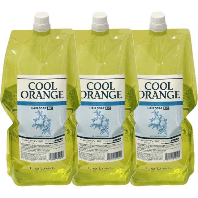 ルベル クールオレンジ ヘアソープ ウルトラクール 1600ml 詰替え用 リフィル 3個セット