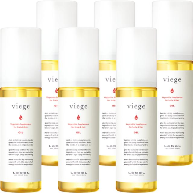 LebeL ルベル ヴィージェ viege オイル 90ml  ヘアオイル 洗い流さない エイジングケア 潤い ツヤ 6本セット