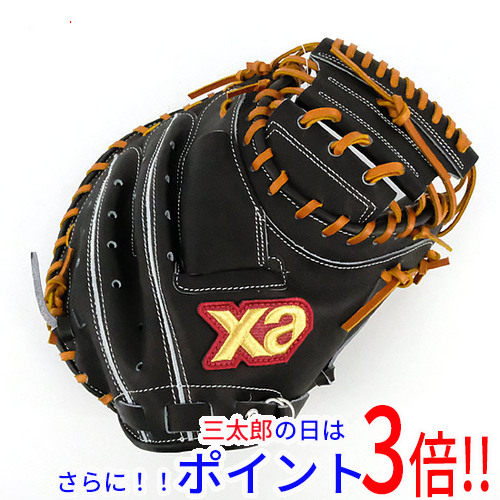 【１日と三太郎の日はポイント３倍！！】送料無料 XANAX(ザナックス) 軟式用キャッチャーミット スペクタス 捕手用 R(右投用) BRC24CL1S 9027 ブラック×タン