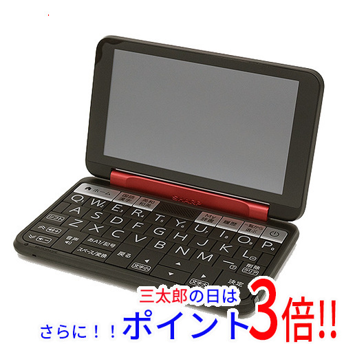 【１日と三太郎の日はポイント３倍！！】送料無料 シャープ 【新品訳あり(箱きず・やぶれ)】 SHARP製 カラー電子辞書 Brain 生活教養モデル PW-A2-R レッド Brain（シャープ） 日本語