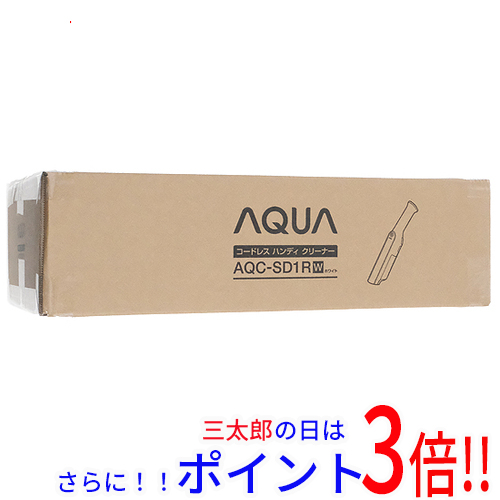 【１日と三太郎の日はポイント３倍！！】【新品】送料無料 AQUA コードレスハンディクリーナー Pet Primo AQC-SD1R-W ホワイト