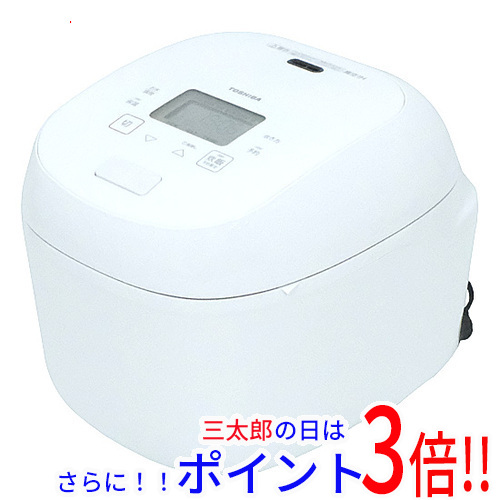 【１日と三太郎の日はポイント３倍！！】【新品】送料無料 TOSHIBA 真空IH炊飯器 10合炊き RC-18RWB(W) グランホワイト