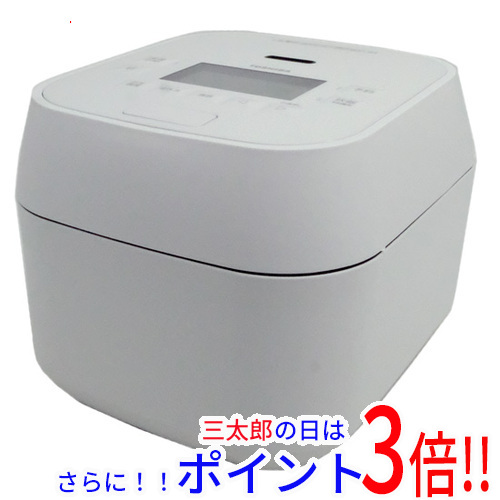 【１日と三太郎の日はポイント３倍！！】【新品即納】送料無料 TOSHIBA 真空圧力IH炊飯器 5.5合炊き RC-10HGX(W) グランホワイト