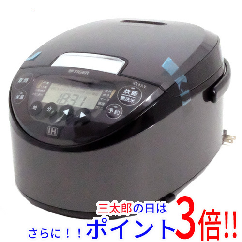 【１日と三太郎の日はポイント３倍！！】【新品】送料無料 TIGER IHジャー炊飯器 炊きたて 5.5合炊き JPW-L100-HD ダークグレー