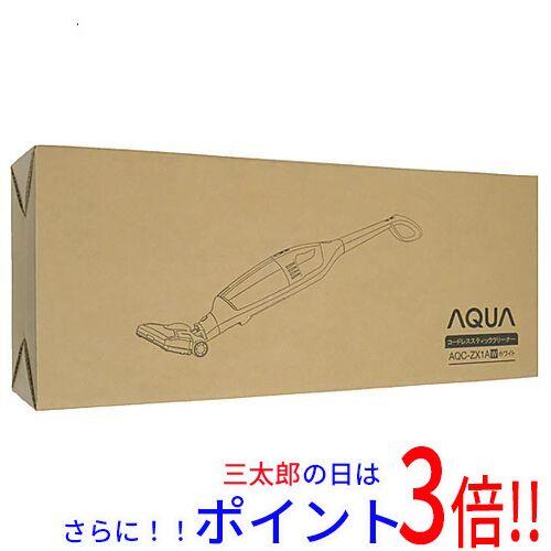 【１日と三太郎の日はポイント３倍！！】【新品】送料無料 AQUA コードレススティッククリーナー サイクロン式 AQC-ZX1A-W ホワイト
