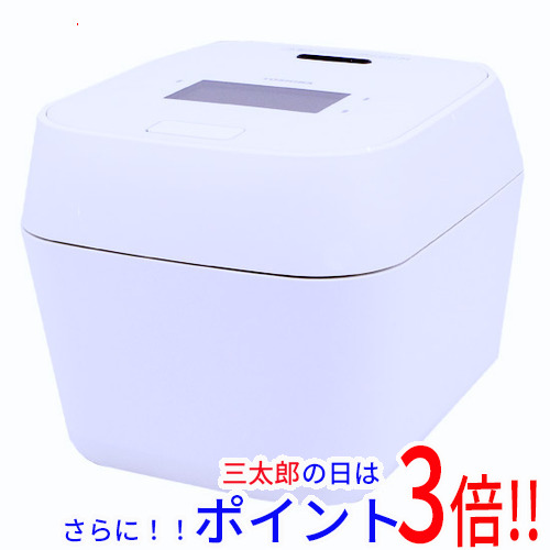 【１日と三太郎の日はポイント３倍！！】【新品】送料無料 TOSHIBA 小容量真空圧力IH炊飯器 3.5合炊き RC-6MGX(W) グランホワイト