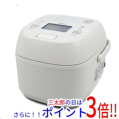 【１日と三太郎の日はポイント３倍！！】【新品】送料無料 TOSHIBA 圧力IH炊飯器 3.5合炊き RC-6PXX(W) ミルキーホワイト