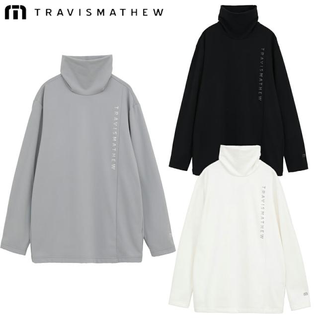 トラヴィスマシュー キャロウェイ ゴルフ ロゴプリント 長袖 オフタートルネック(MENS) メンズ ゴルフ アパレル 「TRAVISMATHEW 7AM047」 2025年秋冬モデル日本正規品