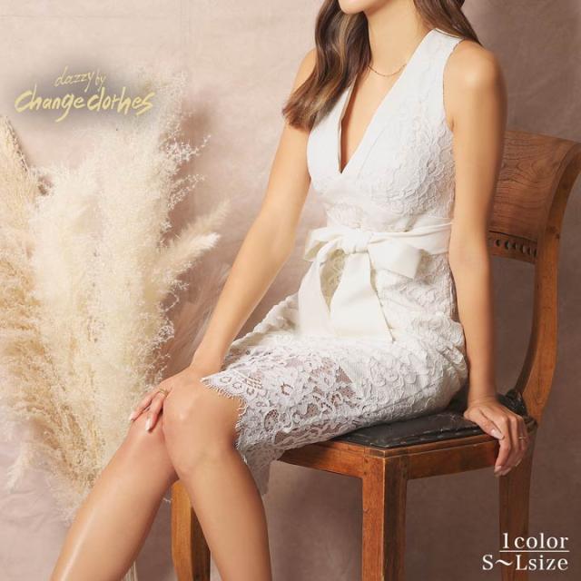 【送料無料】 キャバ ドレス ピュア レース 背中開き タイト ミニ ドレス [change clothes]| ドレス キャバ キャバドレス 大きいサイズ ドレス ワンピース ミニドレス セクシー ナイトドレス キャバクラ レディース