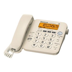 パナソニック 留守番電話機 親機のみ ベージュ VE-GP24TA-C（中古品）
