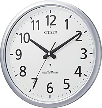 CITIZEN シチズン 掛け時計 電波時計 防水 防塵 スペイシーアクア493 シルバー 8MY493-019（中古品）