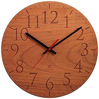 ヤマト工芸 MUKU 円 (掛け時計) YK15-102 チェリー（中古品）