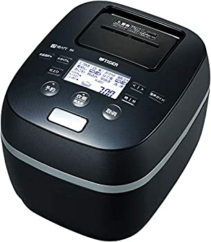 タイガー 炊飯器 3.5合 土鍋圧力IH式 プレミアム本土鍋 3段階炊きわけ シルキーブラック 炊きたて JPJ-A060KS（中古品）