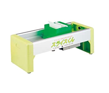 千葉工業所 手動スライサー「スライスくん」 本体:ABS、ポリカーボネート、アルミニウム 刃物:ステンレス 日本 CSL8801（中古品）