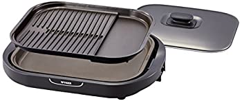 タイガー ホットプレート 平面 焼肉 プレート 2枚 タイプ ブラウン 蓋付き モウいちまい CRC-B201-T Tiger（中古品）