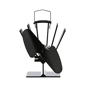 Caframo オリジナルミニ熱ストーブファン 直径3.0インチ x 高さ6.5インチ x 幅6.3インチ ブラック（中古品）