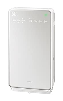 日立 加湿空気清浄機 ~42畳 自動おそうじ機能付き PM2.5対応 ニオイ脱臭 パールホワイト EP-MVG90 W（中古品）