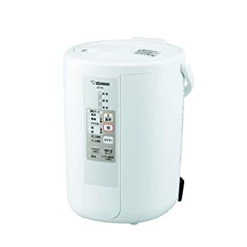 象印 スチーム式加湿器 加湿量500mL/h ホワイト ZOJIRUSHI EE-RN50-WA（中古品）