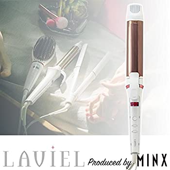 MINX 池戸裕二 プロデュース LAVIEL カール ヘアアイロン 38mm チタンコーティング 急速 コテ カールアイロン プレゼント ギフト 海外 海外対応（中古品）