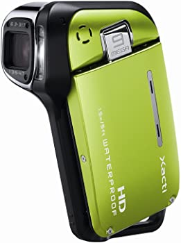 SANYO ハイビジョン 防水デジタルムービーカメラ Xacti (ザクティ) DMX-CA9 グリーン DMX-CA9(G)（中古品）