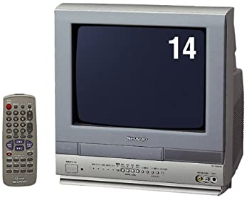 SHARP デュエット VT-14GH10 ビデオテレビ（中古品）