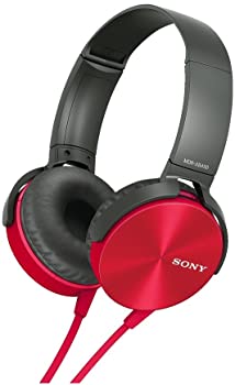 ソニー SONY ヘッドホン MDR-XB450 : 密閉型 折りたたみ式 レッド MDR-XB450 R（中古品）