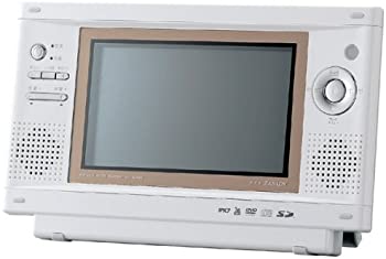 TWINBIRD ワンセグ付防水DVDプレーヤー セラミックホワイト VD-J713CW（中古品）