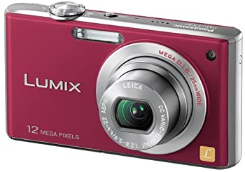 パナソニック デジタルカメラ LUMIX (ルミックス) FX40 フレッシュレッド DMC-FX40-R（中古品）