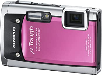 OLYMPUS 防水デジタルカメラ μ TOUGH 6020 ピンク μ TOUGH-6020 PNK（中古品）