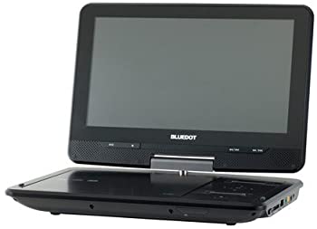 BLUEDOT 【BLUEDOTポータブルDVDプレーヤー】 10インチ回転式モデル ブラック BDP-1030K（中古品）