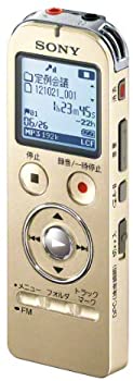 SONY ステレオICレコーダー FMチューナー付 4GB シャンパンゴールド ICD-UX533F/N（中古品）