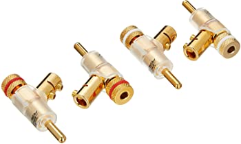 FURUTECH ADL ハイエンドグレード バナナプラグ 24k金メッキ処理 4本1組 FP202G（中古品）